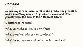 SCAMPER Technique of Creative Thinking | PPTX
