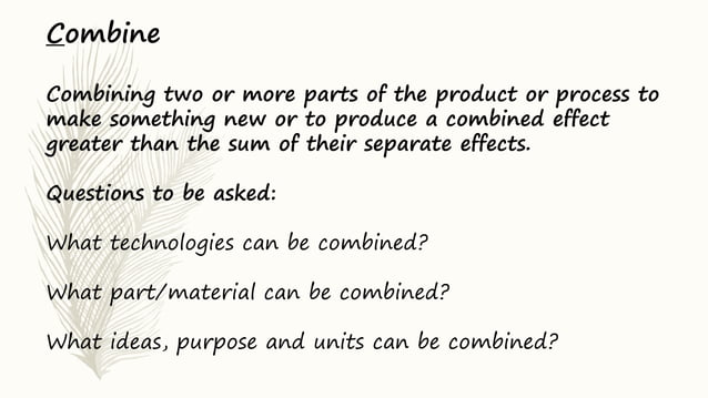 SCAMPER Technique of Creative Thinking | PPTX