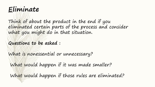 SCAMPER Technique of Creative Thinking | PPTX