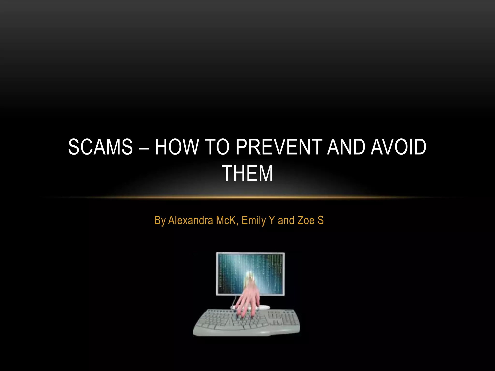 Scams | PPT