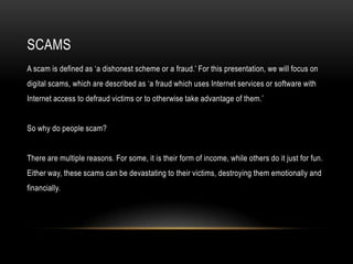 Scams | PPTX
