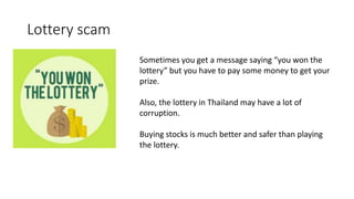 Scams and Rip Offs | PPT