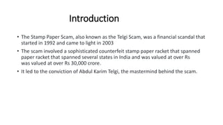 Scams and the historical scandals took place in India | PPTX