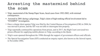 Scams and the historical scandals took place in India | PPTX | Crime ...