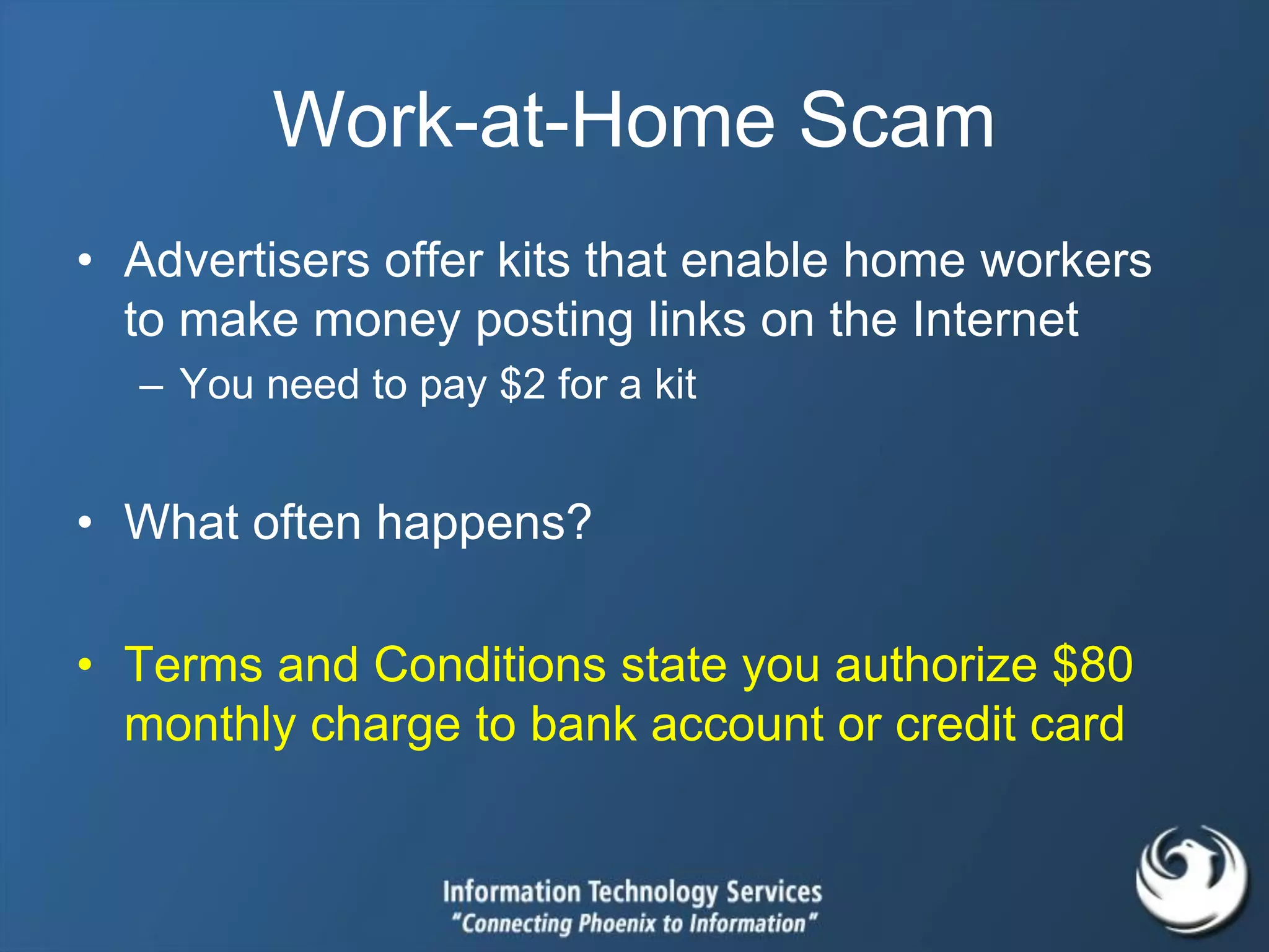 Scams and-fraud-presentation | PDF