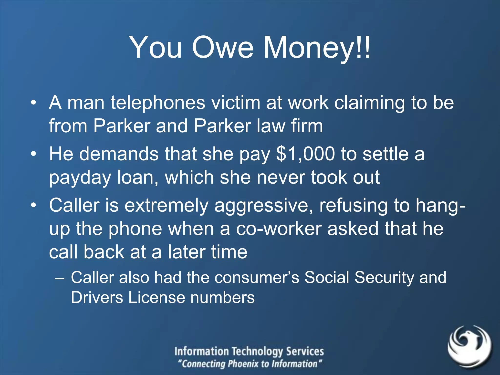 Scams and-fraud-presentation | PDF