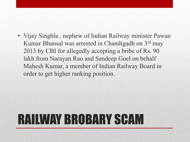 Scams in india 2012-2013 | PPT