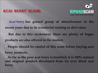 Scam types and its avoidance | PPT