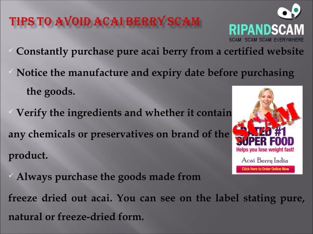 Scam types and its avoidance | PPT