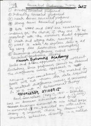 MA ECONOMICS ENTRANCE /DELHI SCHOOL ECONOMICS/SOLUTIONS /ASSIGNMENT ...