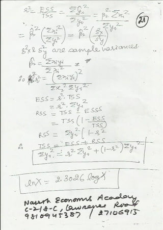 econometrics ma eco entrance delhi school economics ugc net ; STATICS ...