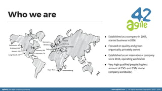 Scan agile 2018 - stop changing our culture! | PPT