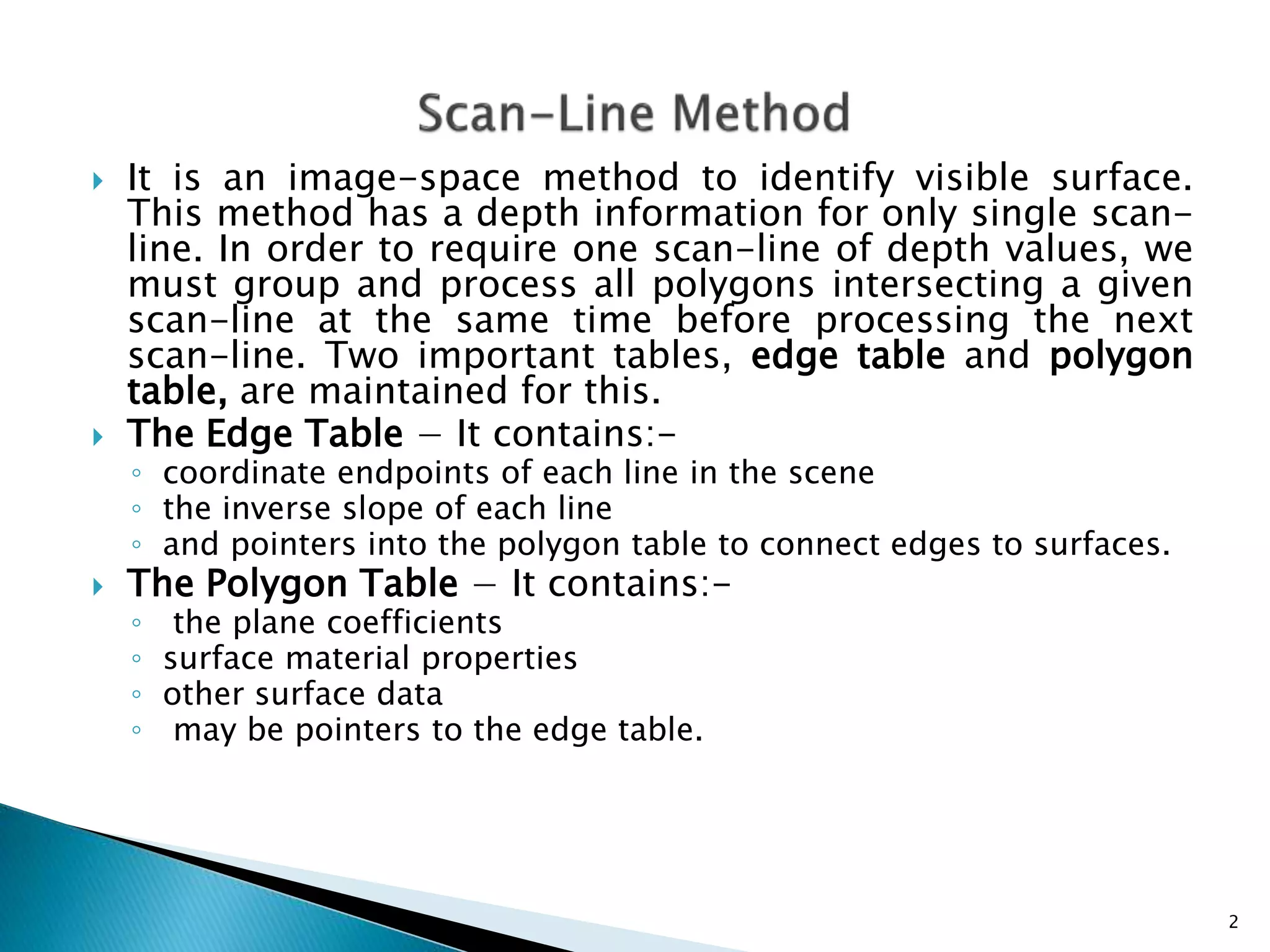Scan line method | PPTX