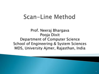 Scan line method | PPT
