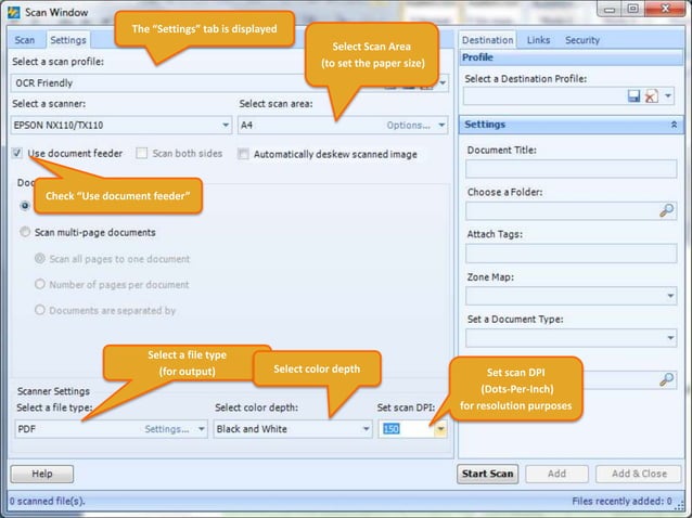 Scan multi-page documents using blankpage detection | PPSX | Computing | Technology & Computing