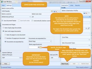 Scan multi-page documents using blankpage detection | PPSX