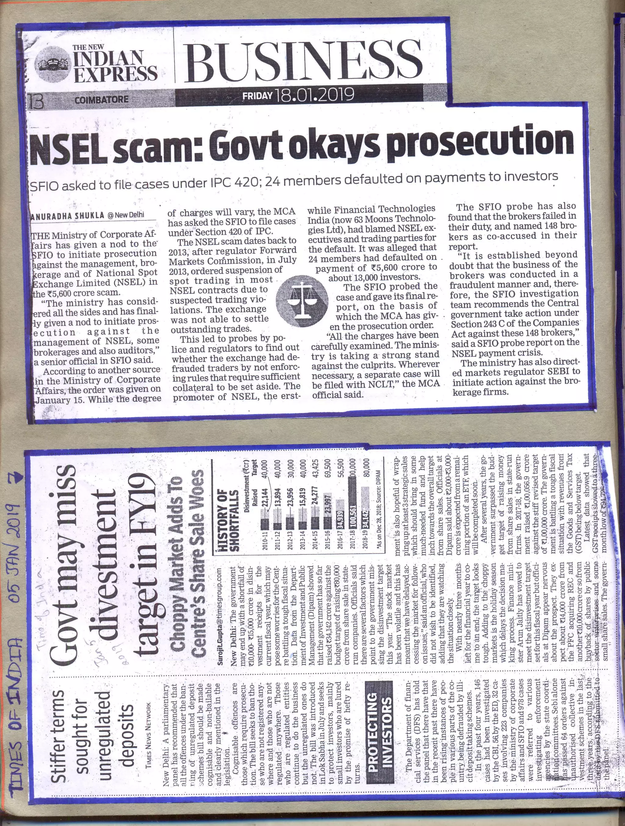 INDIAN STOCK EXCHANGE-SCRAP WORK | PDF