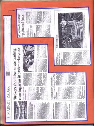 INDIAN STOCK EXCHANGE-SCRAP WORK | PDF