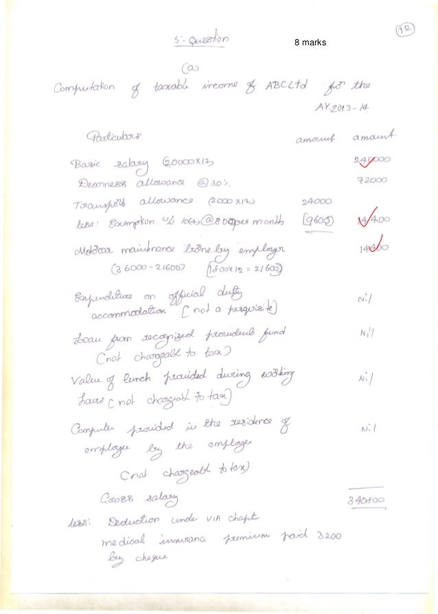 Sample Mock Test paper (Checked)