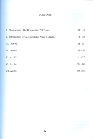 A Midsummer Night Dream.Introduction by Swarnananda Gamage | PDF