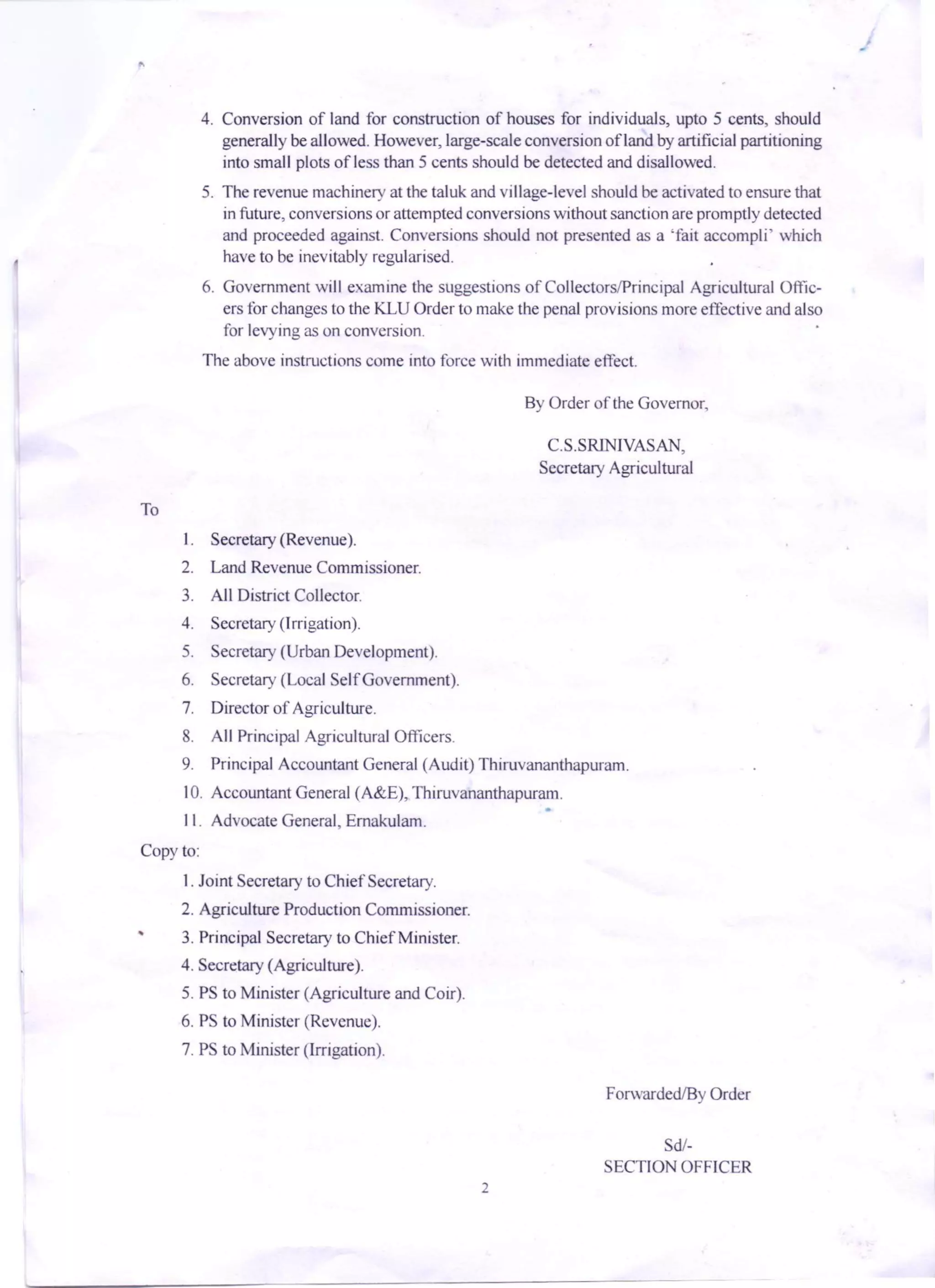 KLU order-Guidelines | PDF