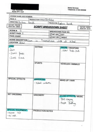 Script Breakdown | PDF