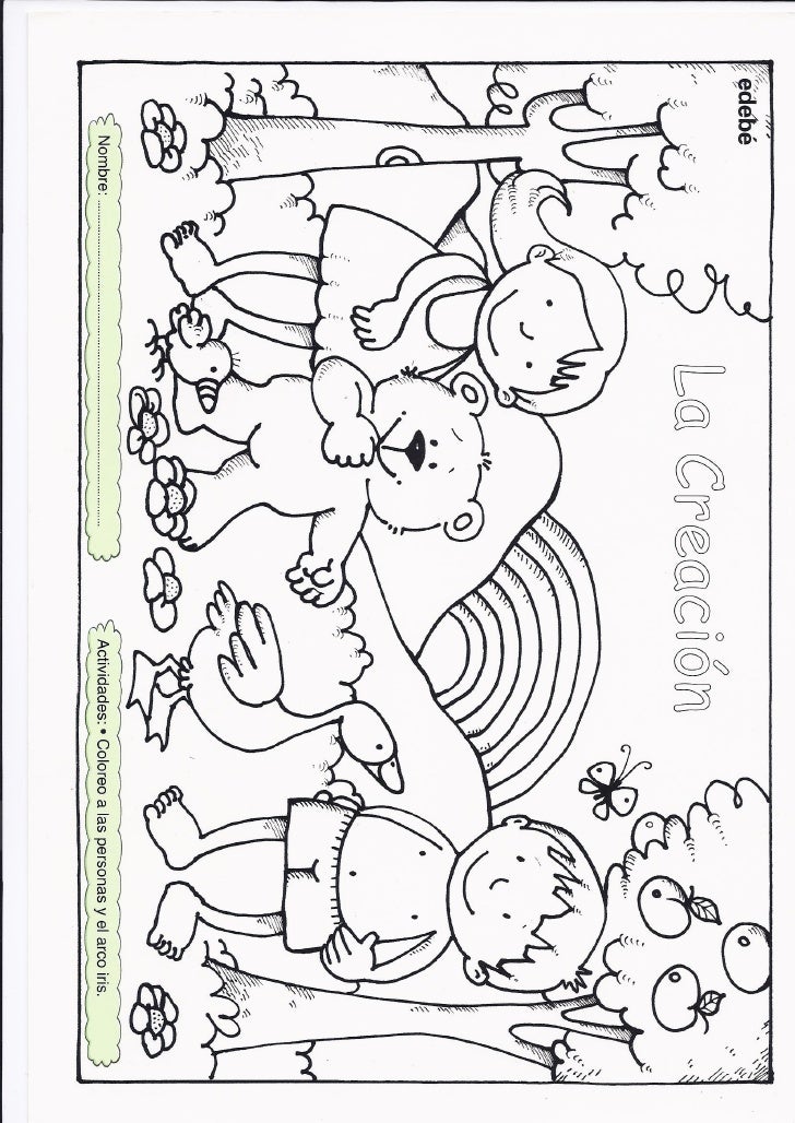 La Creacion Dibujos Para Colorear
