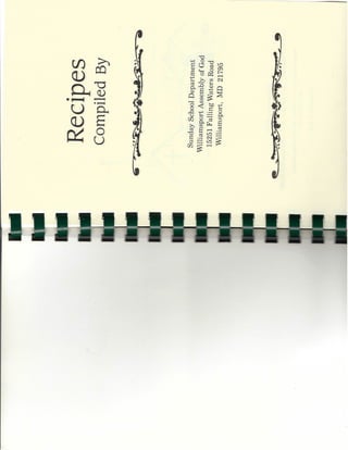 Williamsport Assembly of God Church Cook Book | PDF