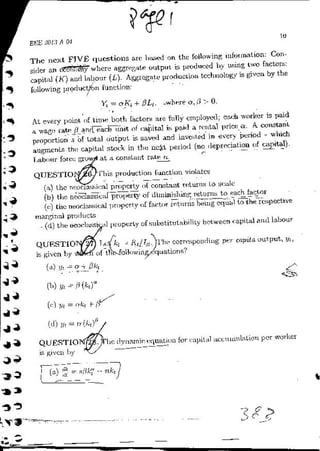 ecomaentrance solutions answers DSE 2013-14 Q 26 TO Q 30 MA ECONOMICS ENTRANCE/ISI /JNU / JAMIA ...