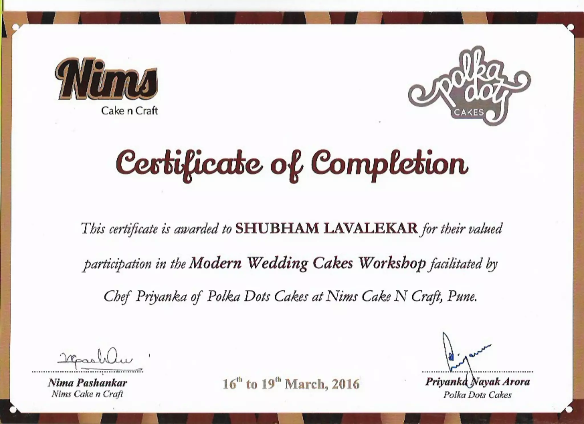 Modern Wedding Cake Certification | PDF