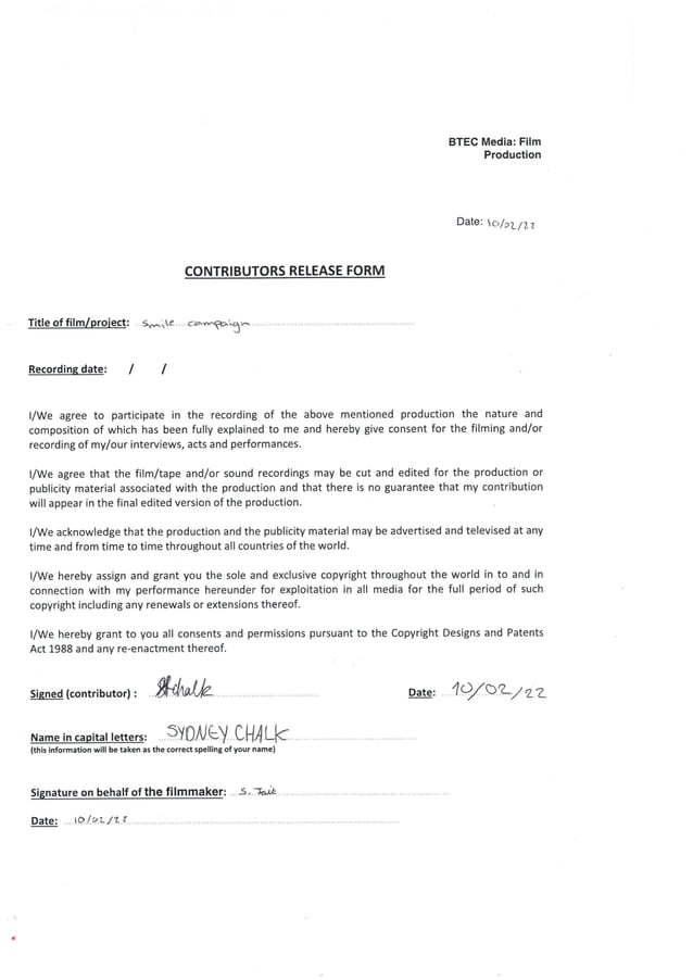 Contributors form | PDF