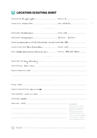 location scouting | PDF