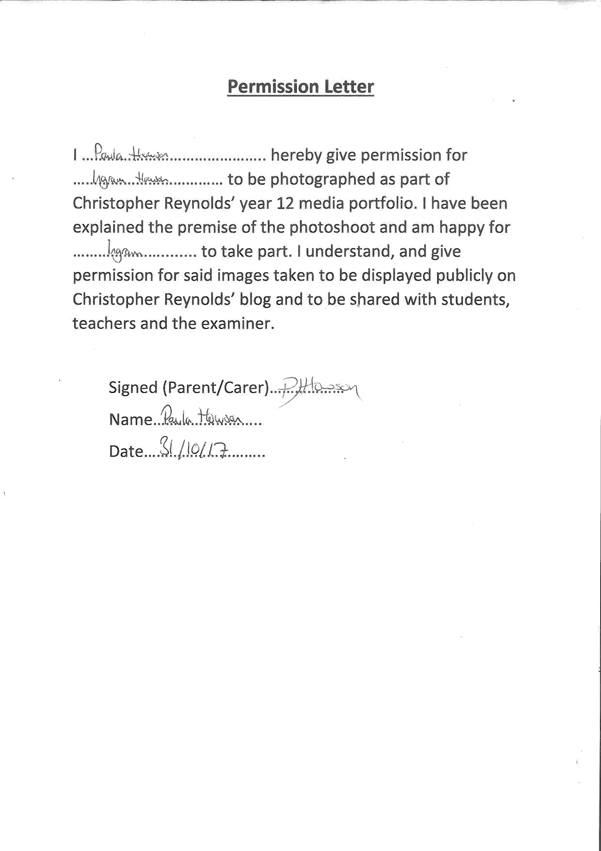 Permission letter | PDF