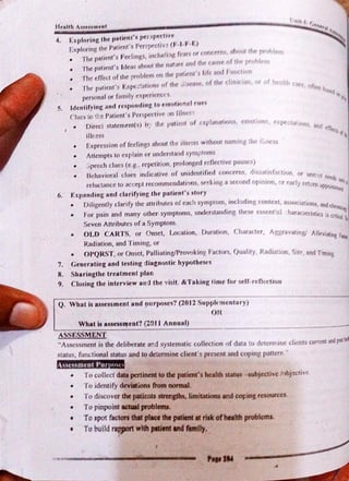 Health Assessment past papers for nurses with solution | PDF