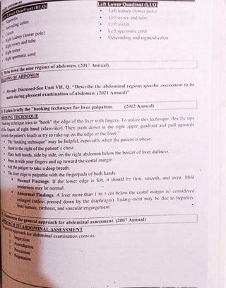 Health Assessment past papers for nurses with solution | PDF