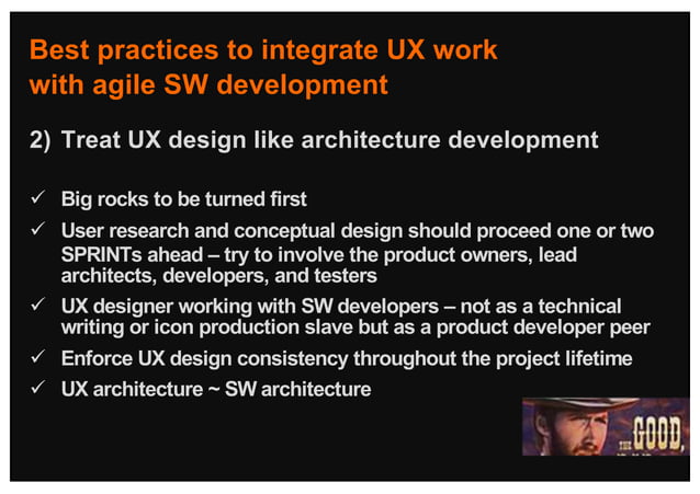 Bridging user experience design with agile product development | PDF | Web Development | Internet