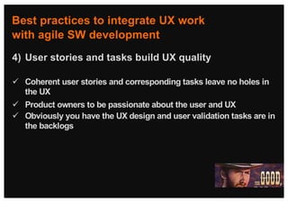Bridging user experience design with agile product development | PDF ...