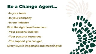 ScanAgile Diversity and Inclusion Change Agent Workshop Oct 2020 | PDF