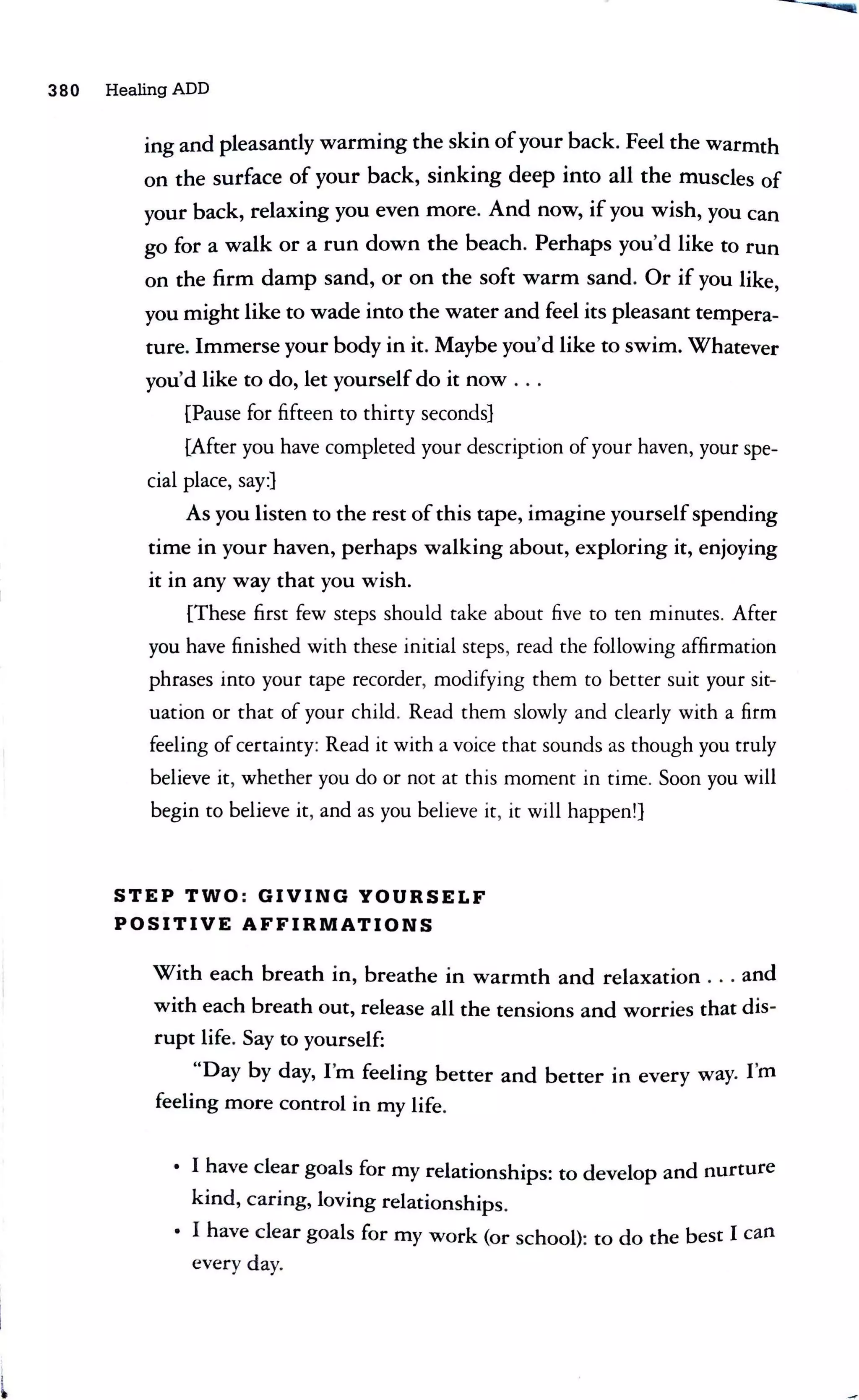 Self-hypnosis, Sample Script | PDF