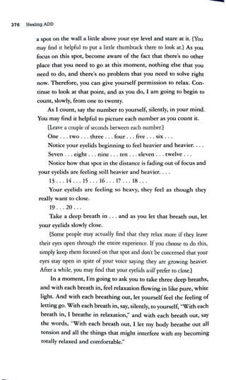 Self-hypnosis, Sample Script | PDF