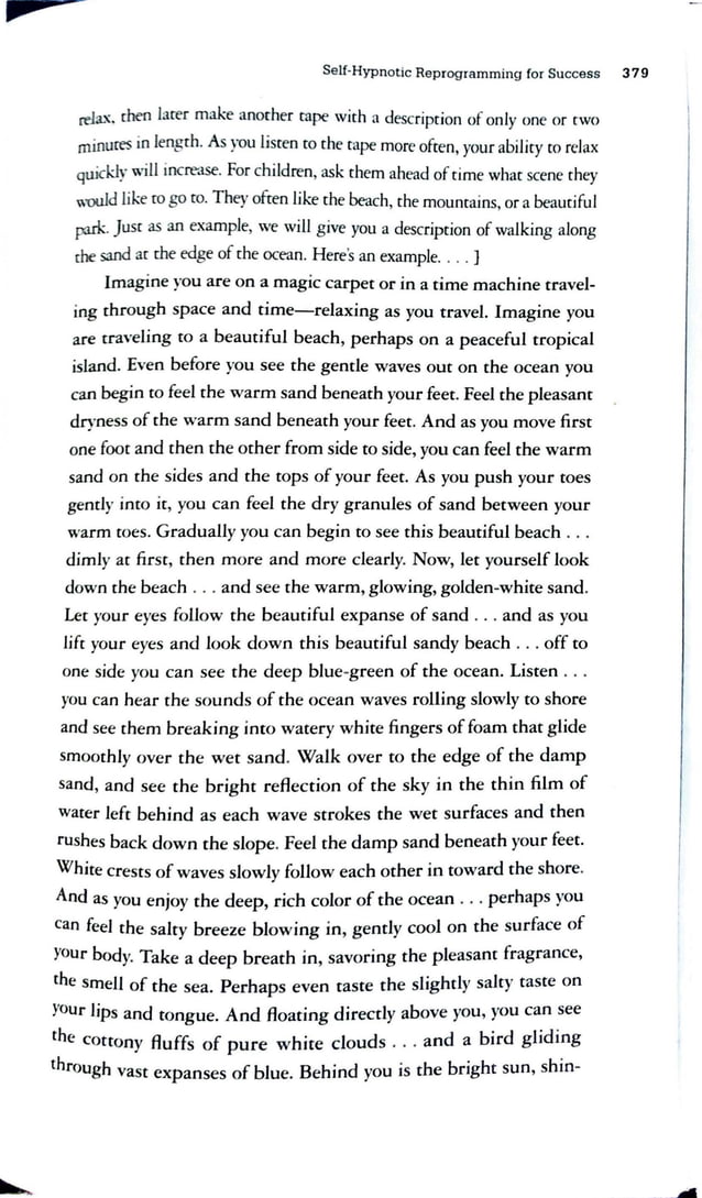 Self-hypnosis, Sample Script | PDF