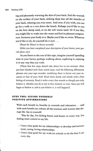 Self hypnosis Sample Script Self hypnosis Sample Script