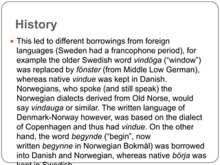 Scandinavian languages (The North Germanic languages) | PPT
