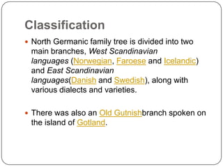 Scandinavian languages (The North Germanic languages) | PPT