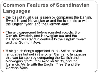 Germanic Features