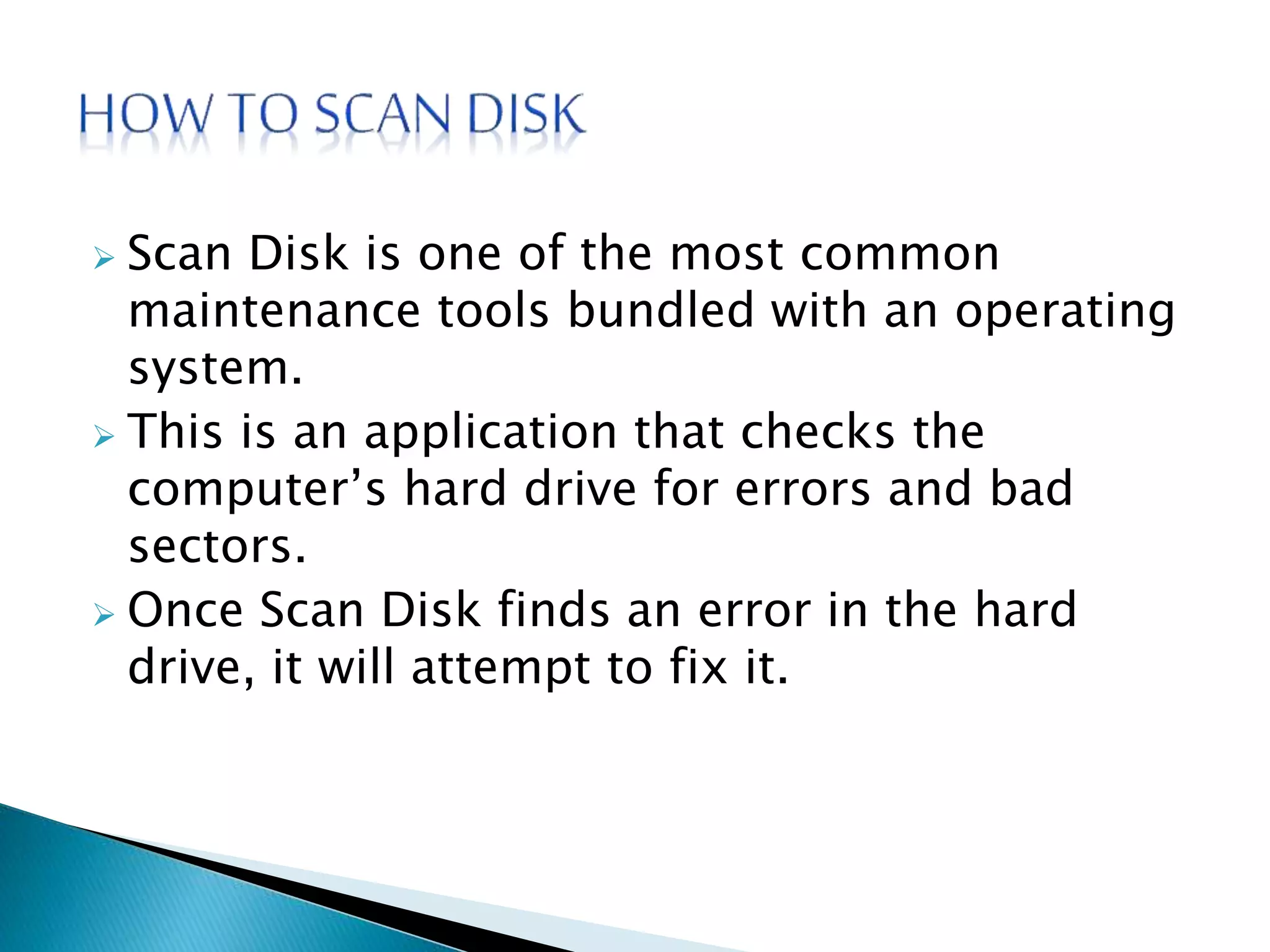 Scan disk | PPTX