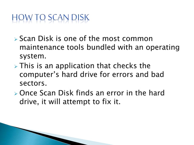 Scan disk | PPTX