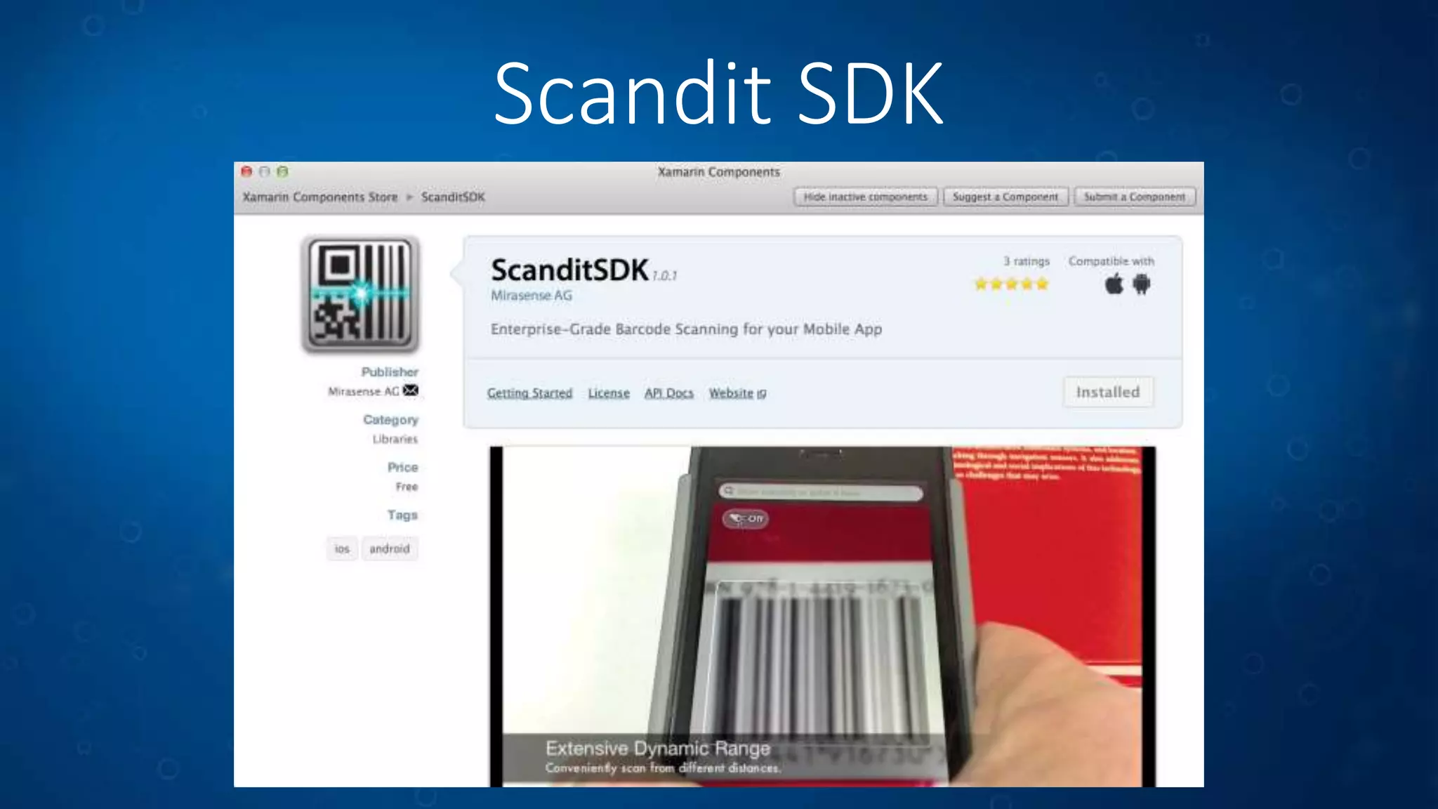 Enterprise-grade mobile barcode scanning with Scandit and Xamarin | PPT