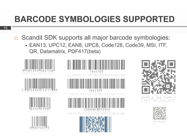 Enterprise-grade mobile barcode scanning with Scandit and Xamarin | PPT