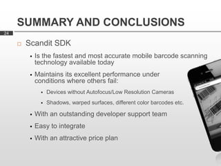 Enterprise-grade mobile barcode scanning with Scandit and Xamarin | PPT
